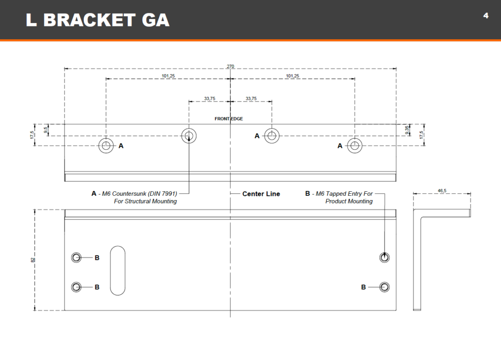 SecurEx SX LS M70101A L BRACKET Kit for E/Magnetic Lock - Architectural ...